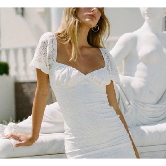 SABO | Dresses | Sabo White Dress New With Tags Size L | Poshmark